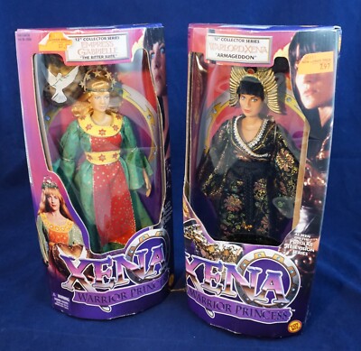 1999 XENA WARRIOR PRINCESS 12" DOLLS EMPRESS GABRIELLE AND WARLORD XENA ...