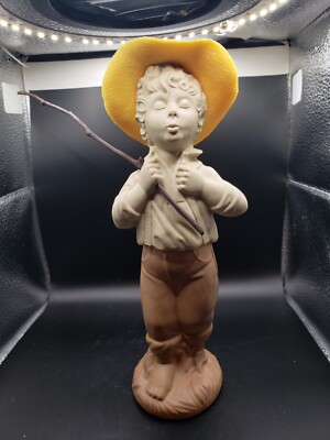 Vintage Avon 1976 Catch a Fish Field of Flowers Cologne Boy with Stick ...