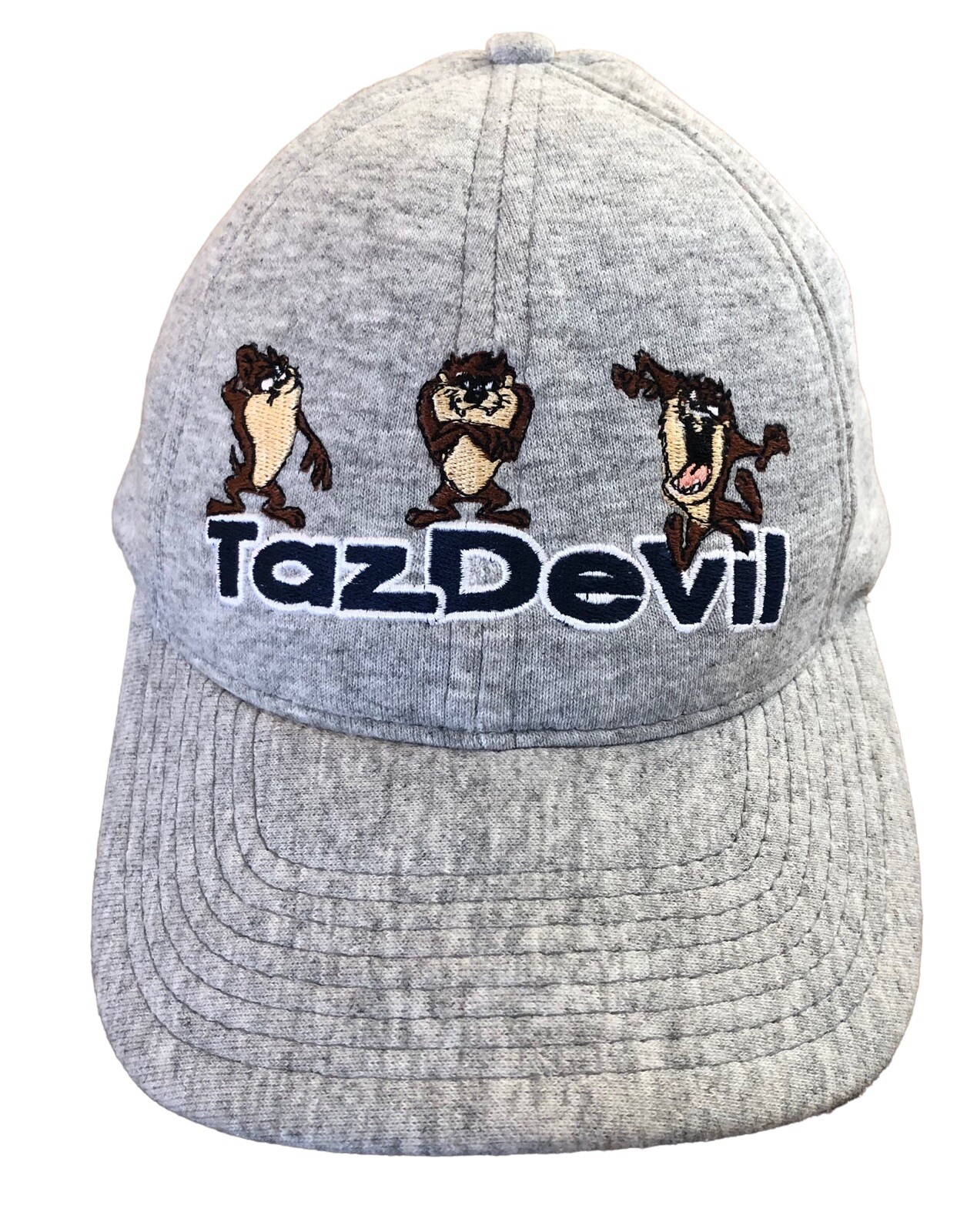 Vintage Gray Looney Tunes Cap Hat Taz Devil Snapback … - Gem