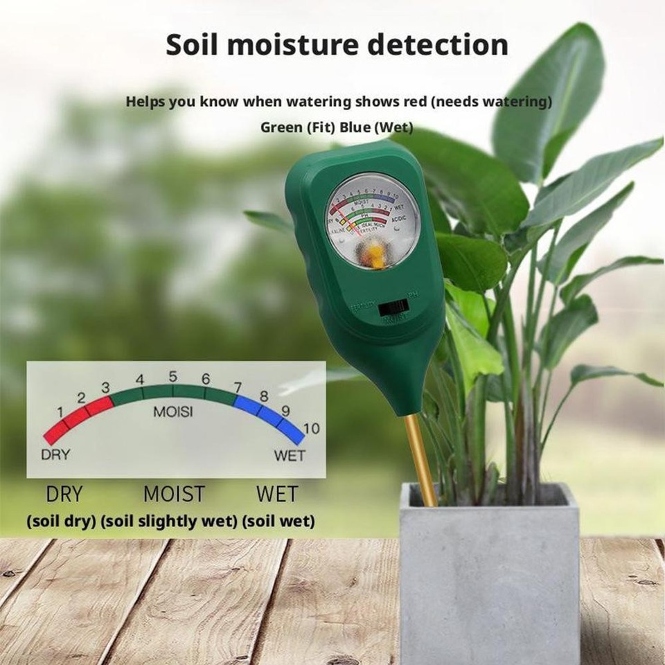 3-in-1 Soil Test Kit Soil Moisture Meter/Soil Ph Meter/Fertility Soil ...