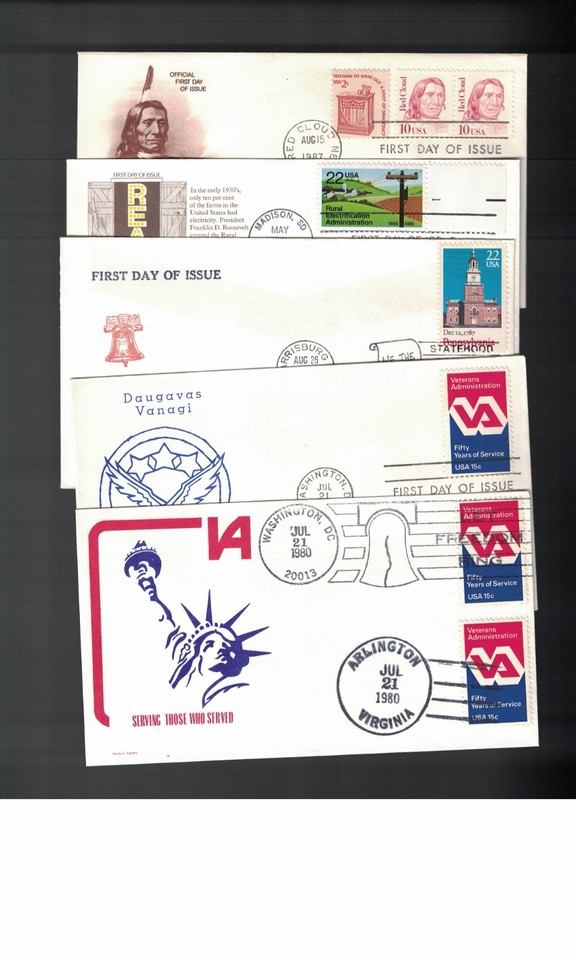 US FDC FIRST DAY COVERS 1980'S LOT OF 32 #36 | eBay