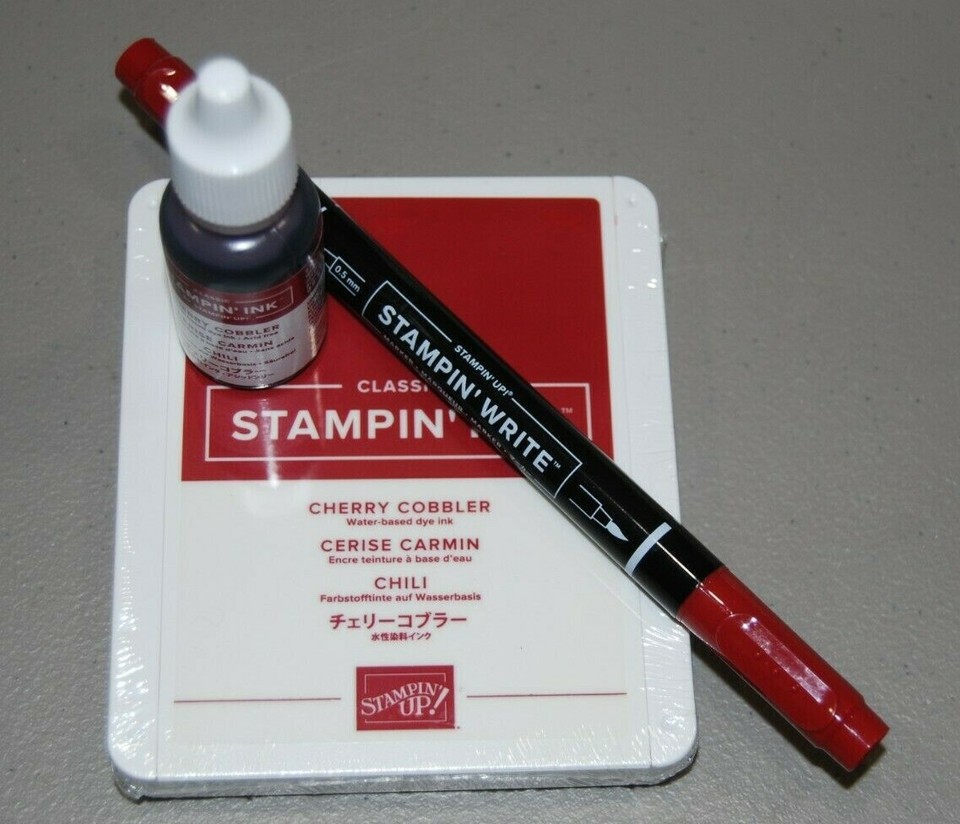 STAMPIN UP Newest Style Classic Ink Foam Pads with Ink Refills, Markers ...