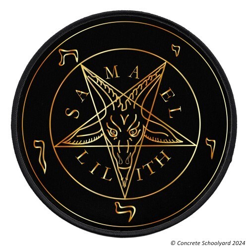 Pentagram Patch up to 25cm, Large Iron On Jacket Backpatch, Baphomet 666 MC | eBay
