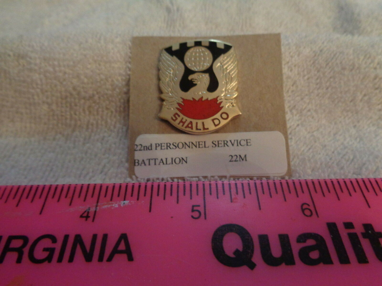 22nd Personnel Service Battalion 22M Unit Crest, DI, DUI (DRAW#J3) | eBay