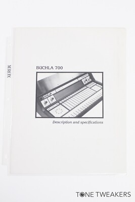 Buchla 700 Description Specifications Brochure Synthesizer VINTAGE ...
