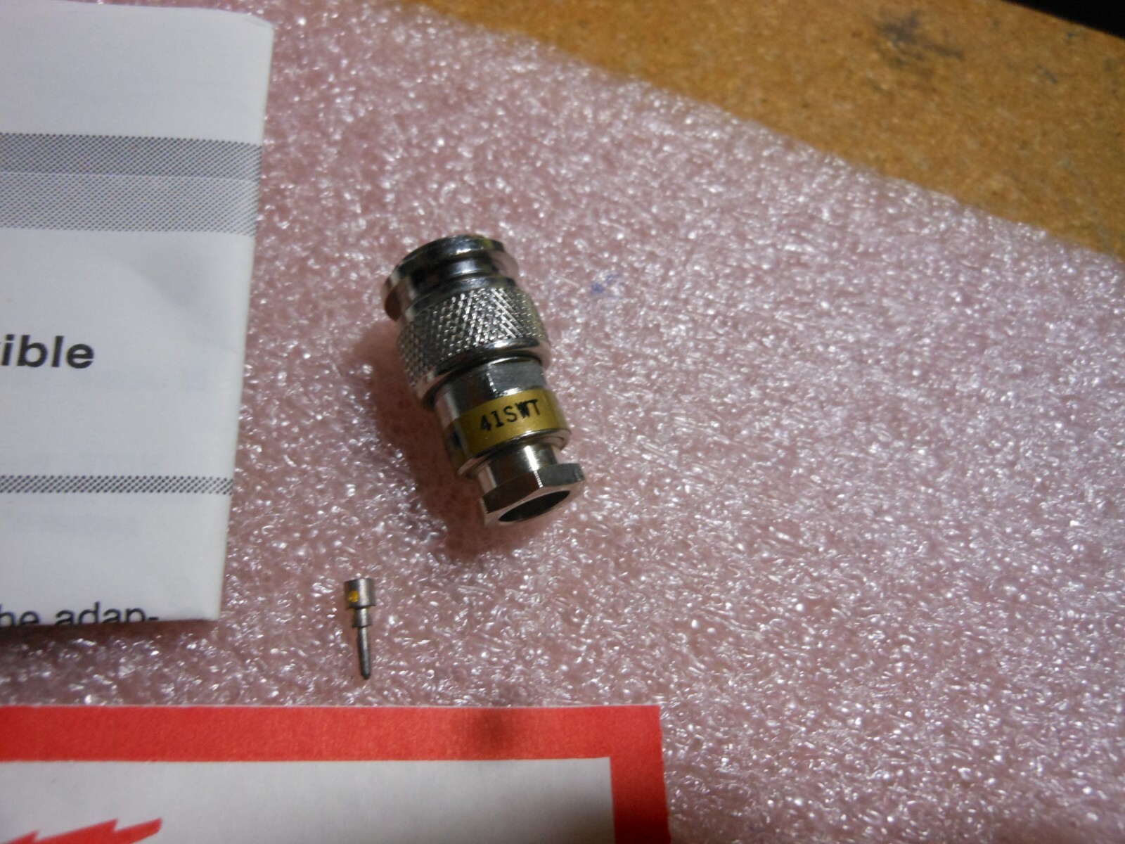 ANDREW TNC MALE RF CONNECTOR W/CONTACT/BOOT # 41SWT NSN: 5935-01-045 ...