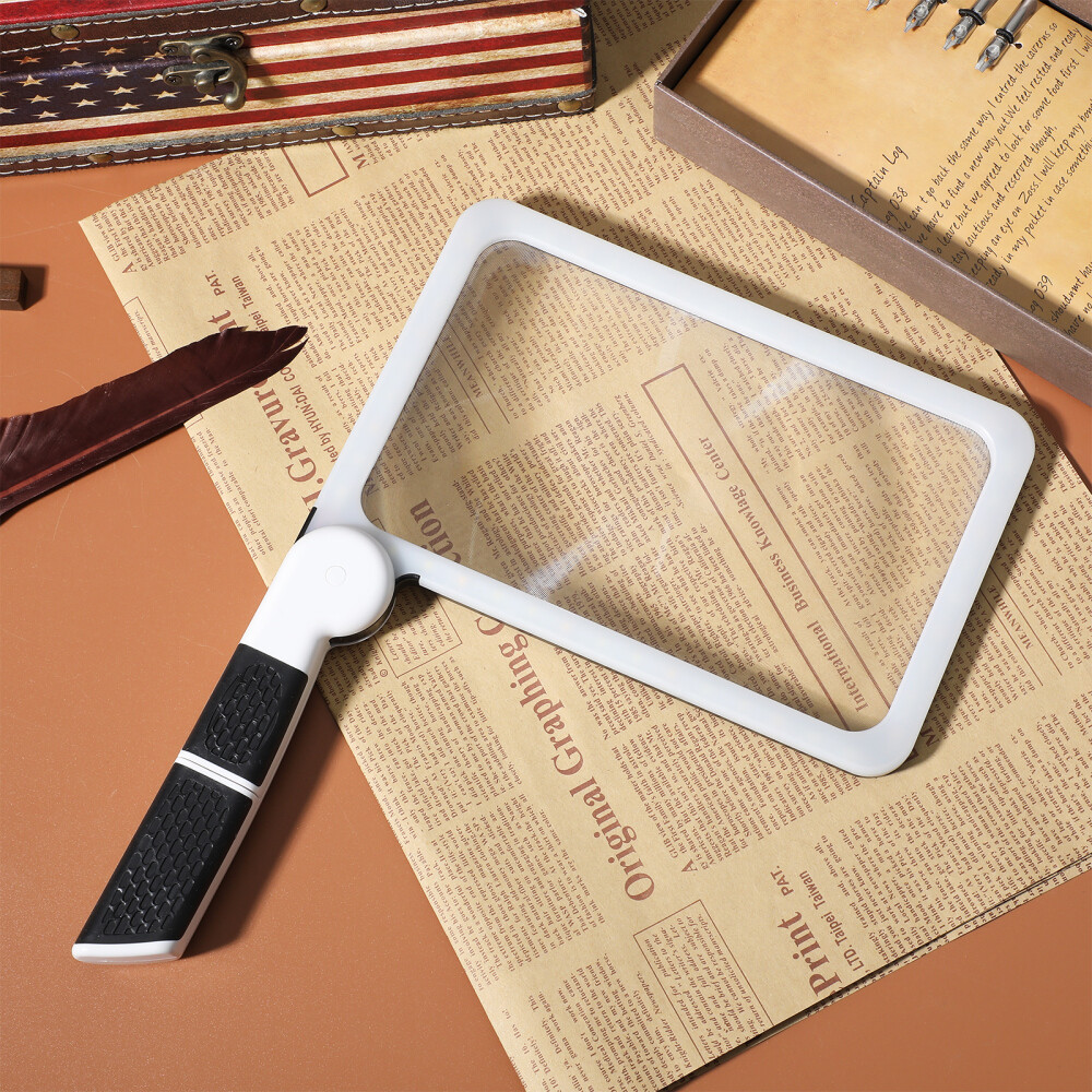 Reading Magnifier Handheld Magnifying Glass Large Illuminated Magnifier ...