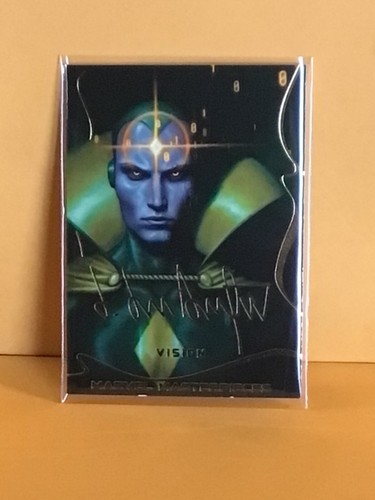 2022 Marvel Masterpieces Gold Foil Signature #54 Vision Nice | eBay
