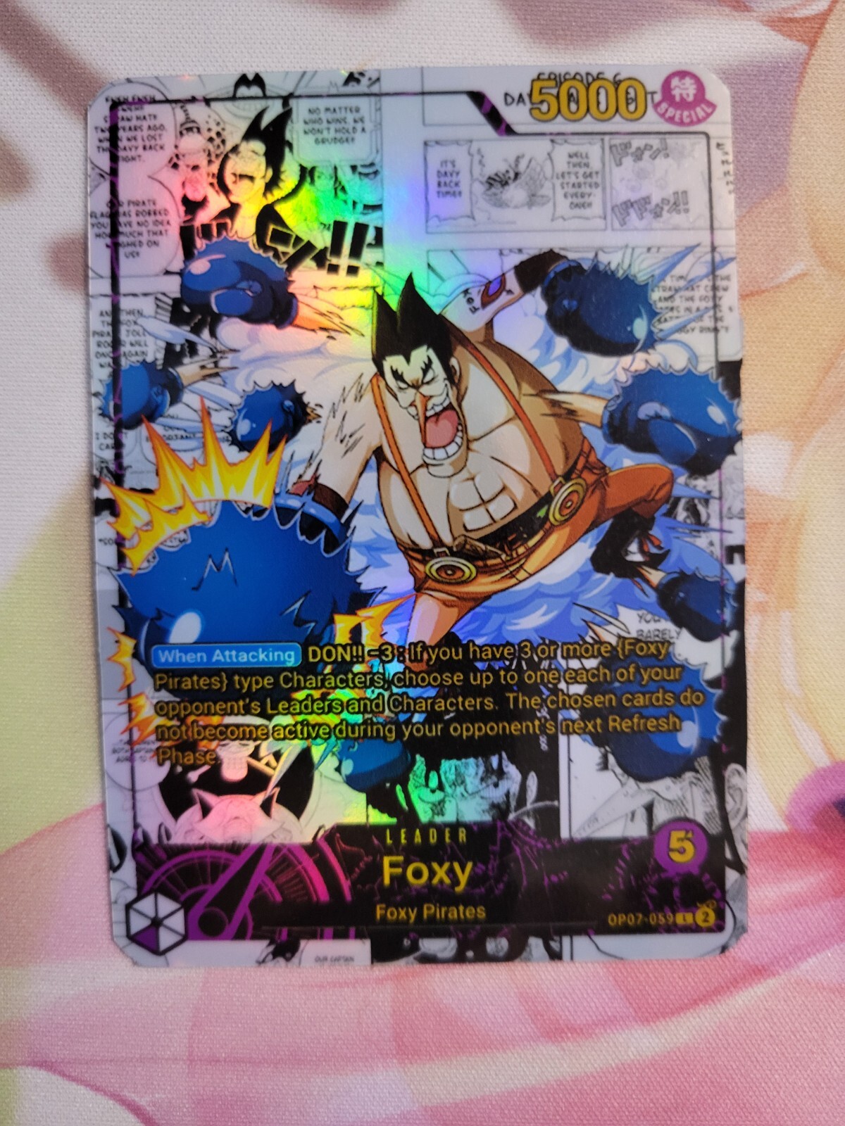 One Piece TCG Custom Leader - Foxy (OP07-059) | eBay