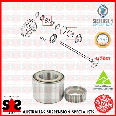 Rear Axle Wheel Bearing Kit Suit FORD AUSTRALIA Ranger 2.2 TDdi 4x4 ...
