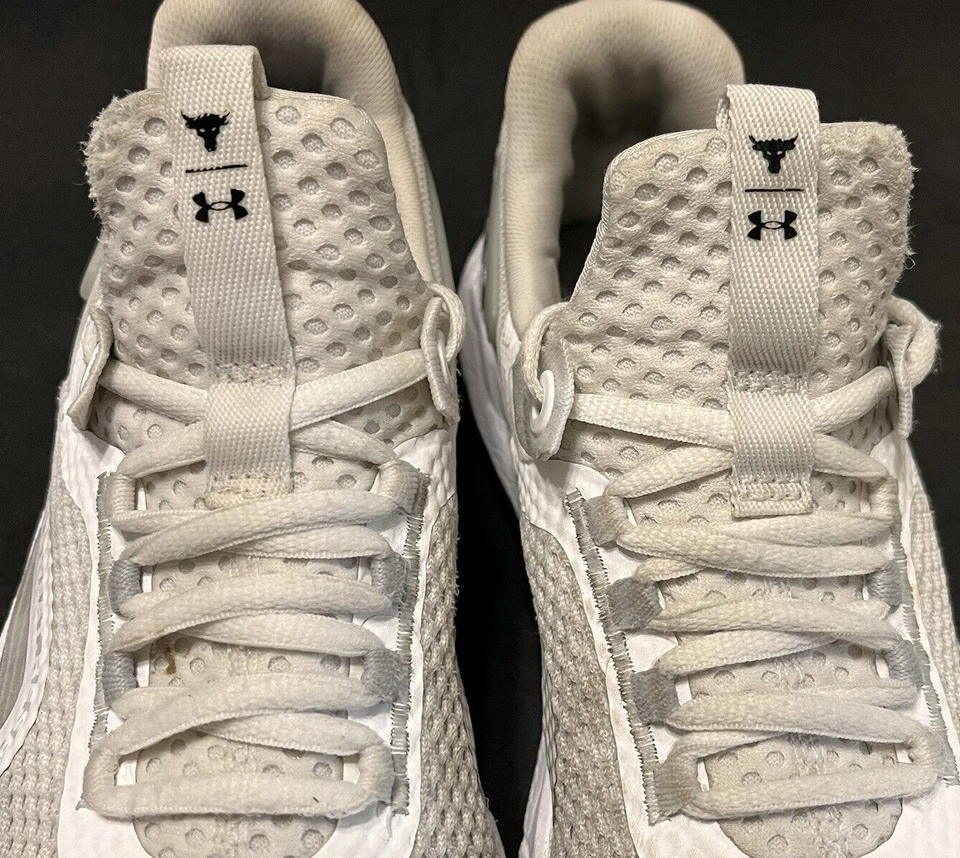 Under Armour UA Project Rock BSR 3 White Black Men's Size 7 | eBay