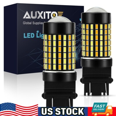 3157 4157 Switchback LED Turn Signal Lights Anti Hyper Flash WHITE ...