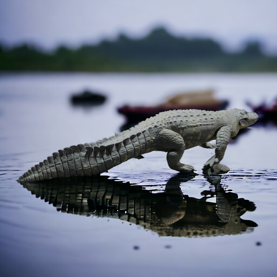 Alligator Walking Resin 3d printed Unpainted Model Railroad Diorama ...