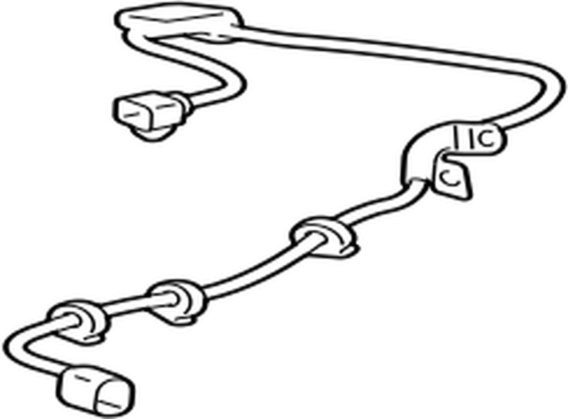 89516-60080 Toyota Wire, skid control sensor 8951660080, New Genuine ...