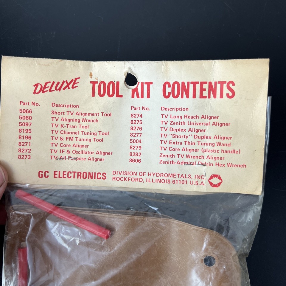 GC Electronics Standard TV Alignment Tool Kit Vintage New Sealed | eBay
