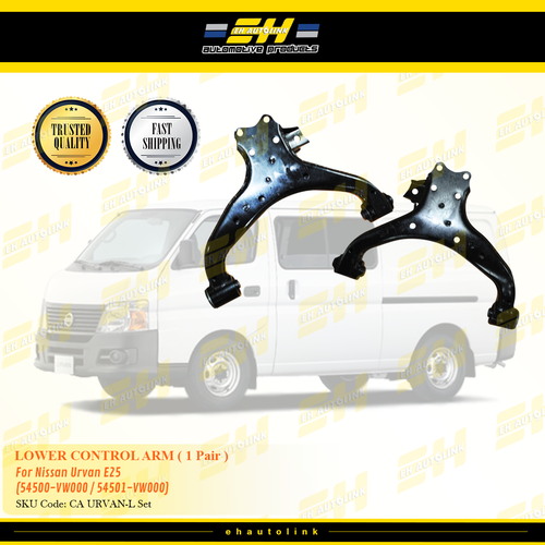 1 Pair Lower Control Arm For Nissan Urvan E25 2WD (54500-VW000 / 54501 ...