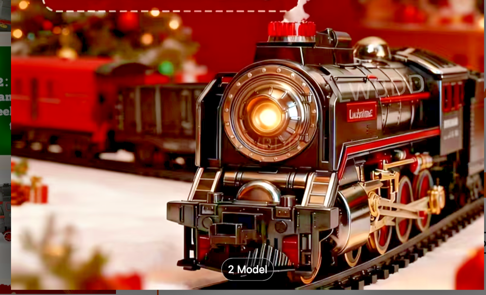 New Luxury Large Train Toy Set Electric Train Toys with Smoke,Light ...