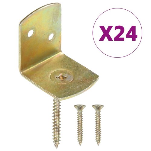 Staffe Per Pannello Di Recinzione 24 Pz A L In Metallo Zincato ...