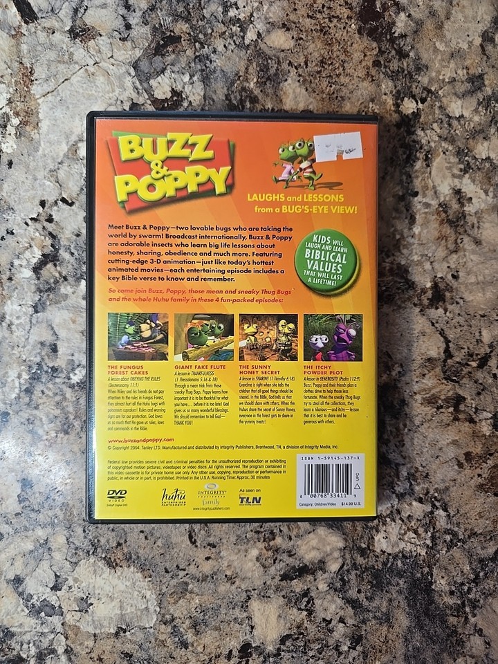 Buzz & Poppy The Sunny Honey Secret - DVD - Very Good Condition | eBay