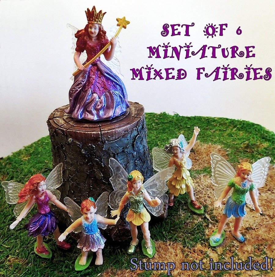 6 piece SET Safari Ltd® FAIRY Fantasies TOOB® Figurines FAIRIES QUEEN ...