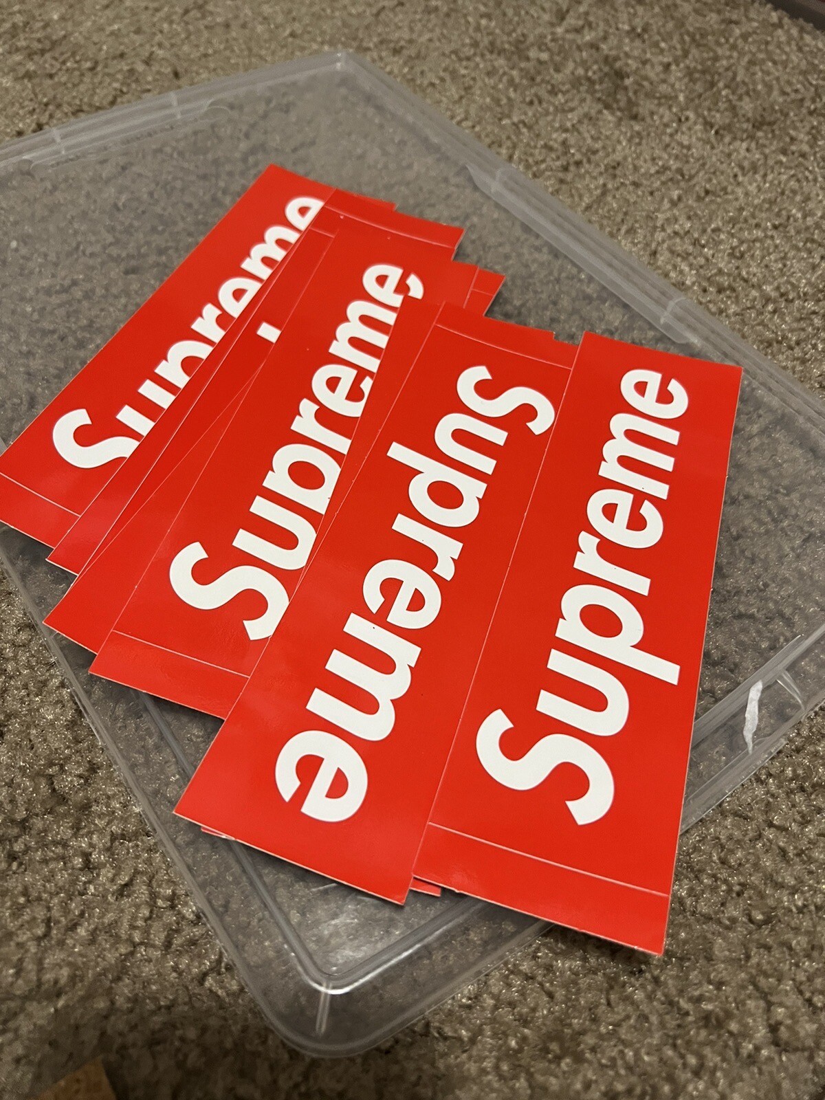 Supreme Box-Logo Red Sticker Authentic Brand New | 8-PACK Free Shipping ...
