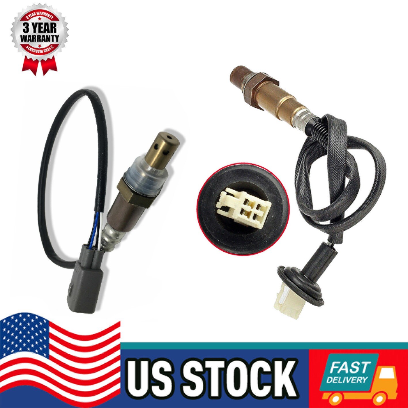 2X Oxygen Sensors Sensors for TOYOTA COROLLA PONTIAC VIBE 1.8L L4 2005 ...