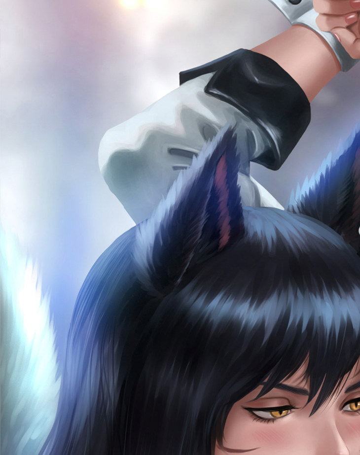 Atago x Ahri x Riven x Dva #1 Photo Print - Azur Lane Anime Art Figure ...