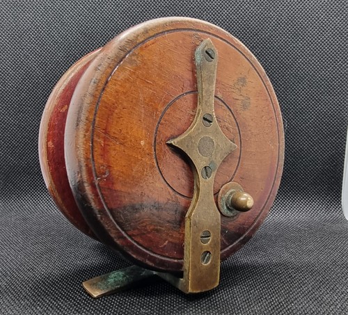 VINTAGE MILWARDS Wood & Brass Centrepin Fishing Reel | eBay