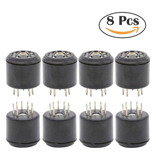 8PCS 9PIN Tube Socket Testing Saver for 12AX7 ECC83 5670 6DJ8 12AU7 DIY ...