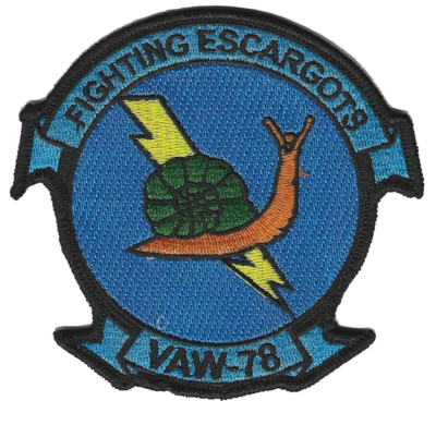 Officially Licensed US Navy VAW-78 Fighting Escargots Patch | eBay