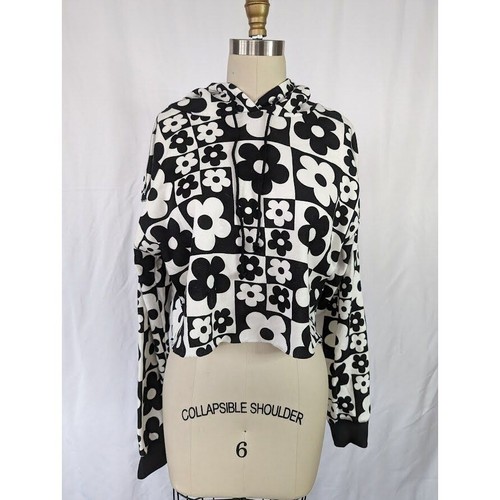 Women's Junior's Wild Fable Cropped Hoodie Sweatshirt Size Large Raw ...