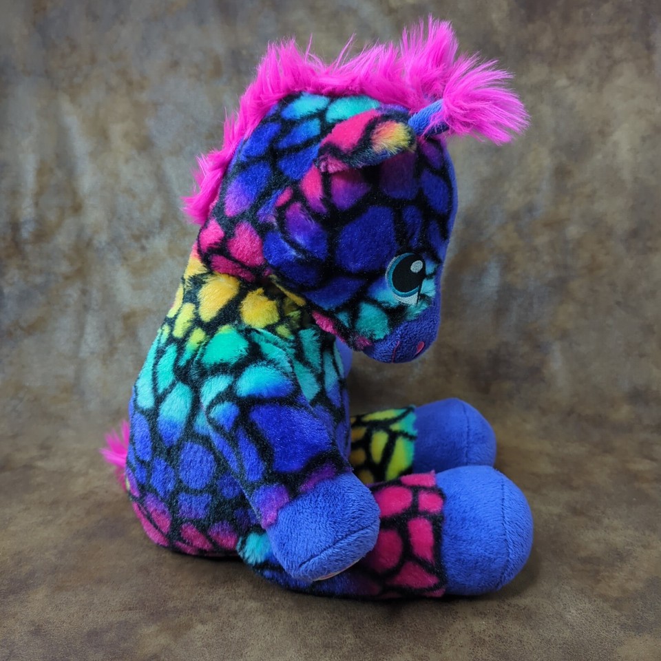 Build A Bear Lisa Frank Rainbow Giraffe Wild Style Stuffed Animal Plush ...