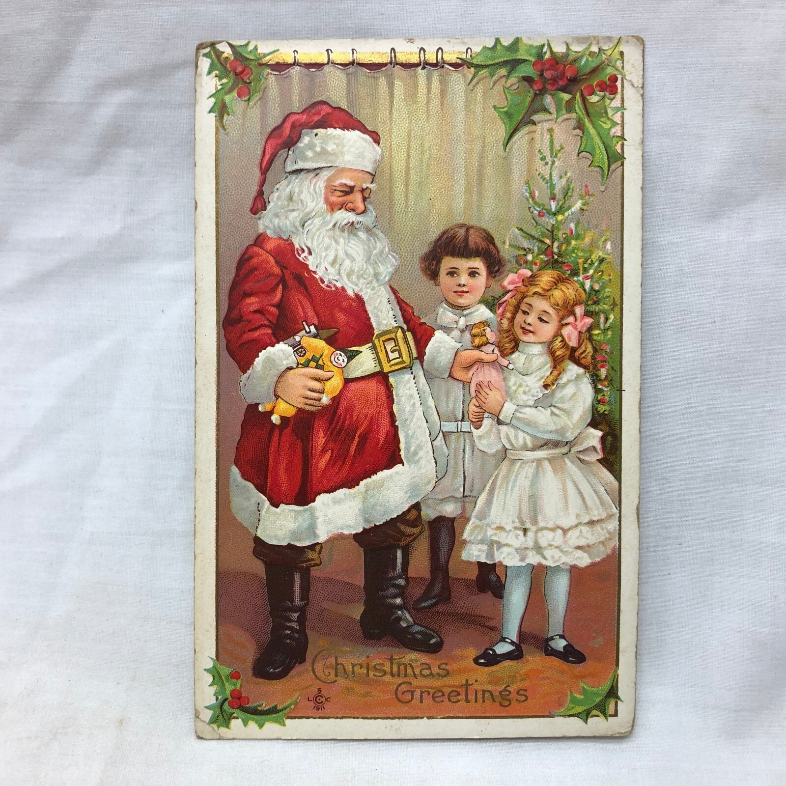 Vintage Santa Postcard Christmas Children St. Nick | eBay