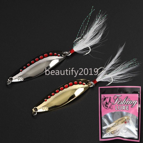 10PCS 7-20G Metal Vib Leech Spinners Spoon Lures for Bass Pike Perch | eBay