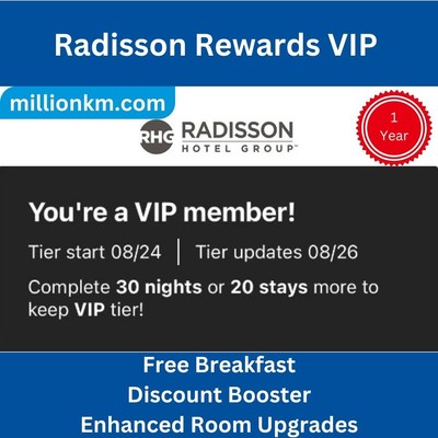 Radisson VIP Status Upgrade: Free Breakfast, Discount Booster, Room ...