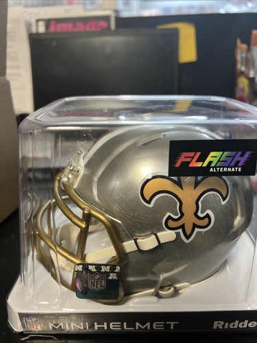 Mark Ingram Autographed New Orleans Saints Flash Mini Football Helmet ...