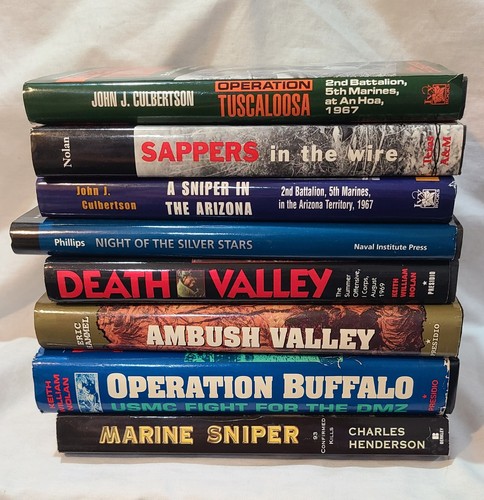 Lot of 8 Vietnam War Battles Marines Operation Buffalo HB/PB Non ...