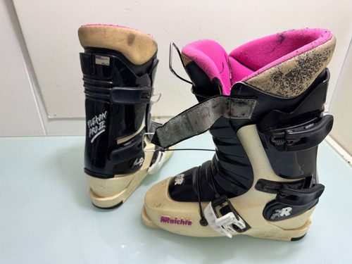 Vintage Raichle Flexon Pro Womens Ski Boots 8.5 Pink White Made In ...
