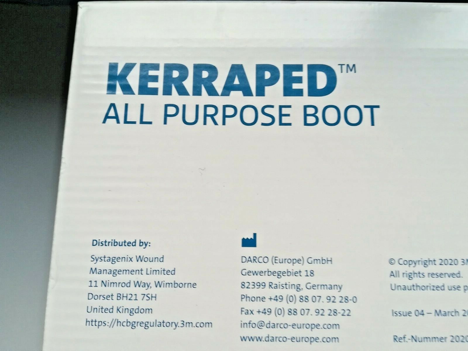 KERRAPED M 7-8 ALL PURPOSE BOOT ADJUSTABLE WIDE FIT FOR SWOLLEN ...