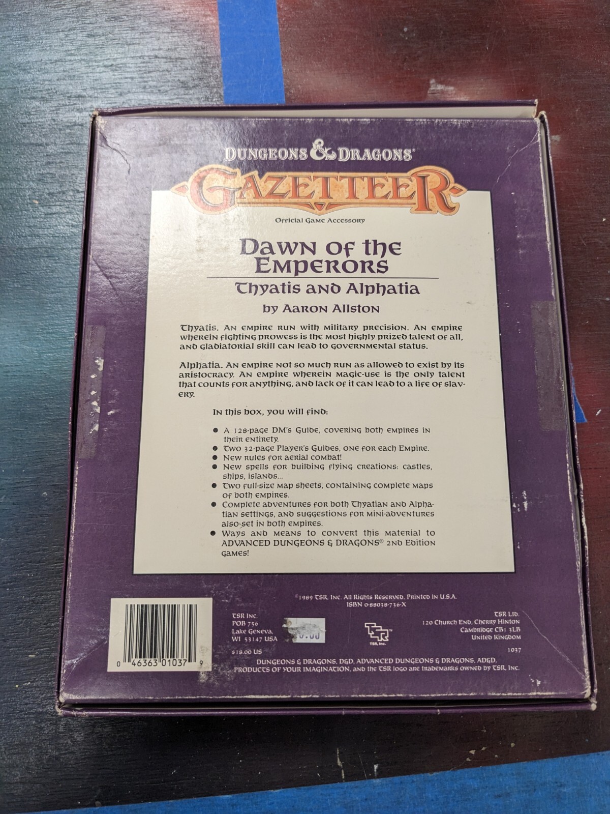 Dawn Of The Emperors Thyatis And Alphatia Box Set Gazetteer 1037 D&D ...