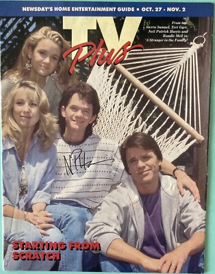 Neil Patrick Harris Signed Newsday Local TV Guide October 27 1991 ...