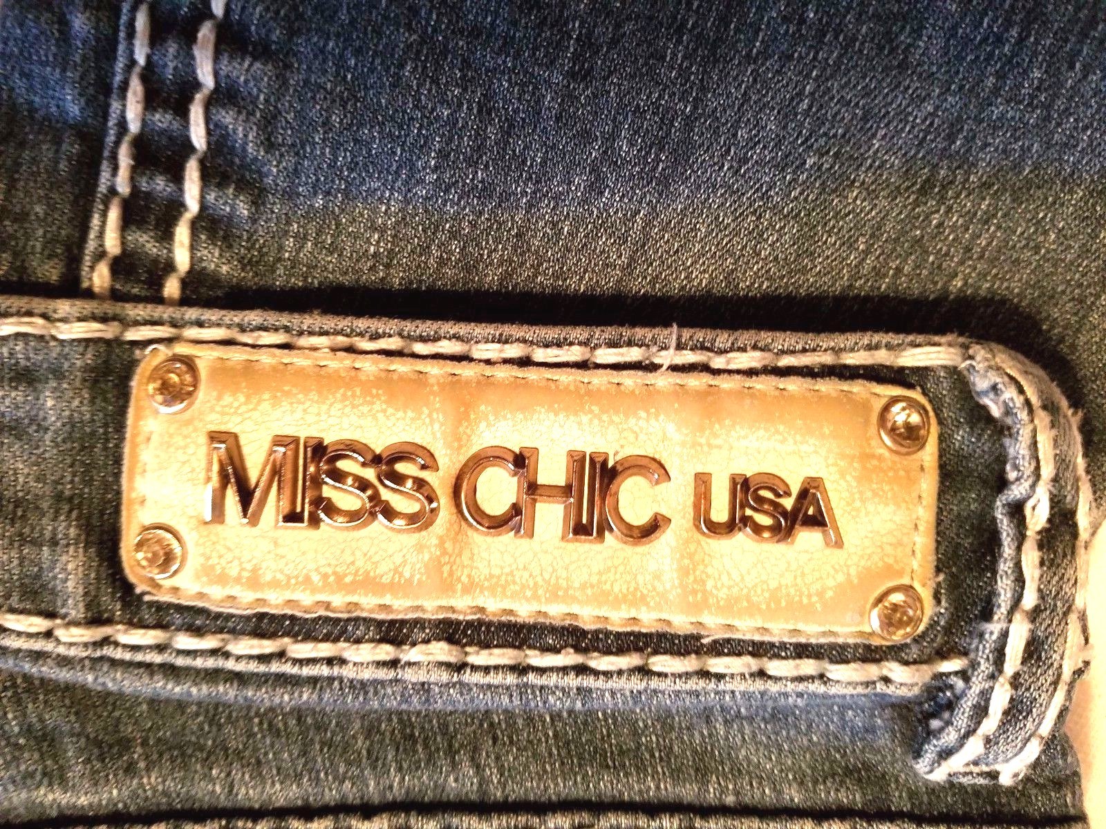 Miss Chic USA Jeans Juniors Teen Girls Size 1 (26 X 3… - Gem