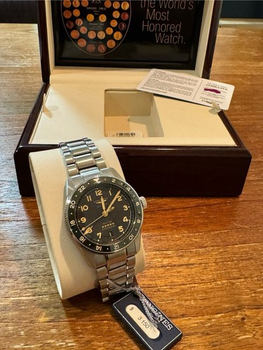 New Longines Spirit Zulu Time 39mm Anthracite Dial GMT Men's Watch ...