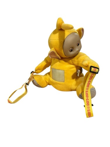 Teletubbies VTG 1998 Plush Backpack LaLa Rubber Face 15" Large Great ...