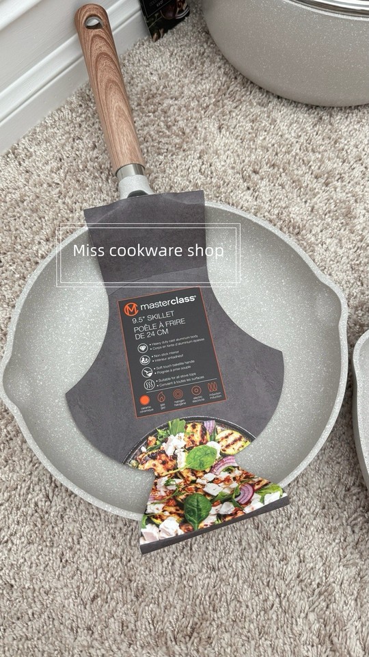 Masterclass Premium Cookware Gray Off Speckled Beige 10 Piece Set | eBay