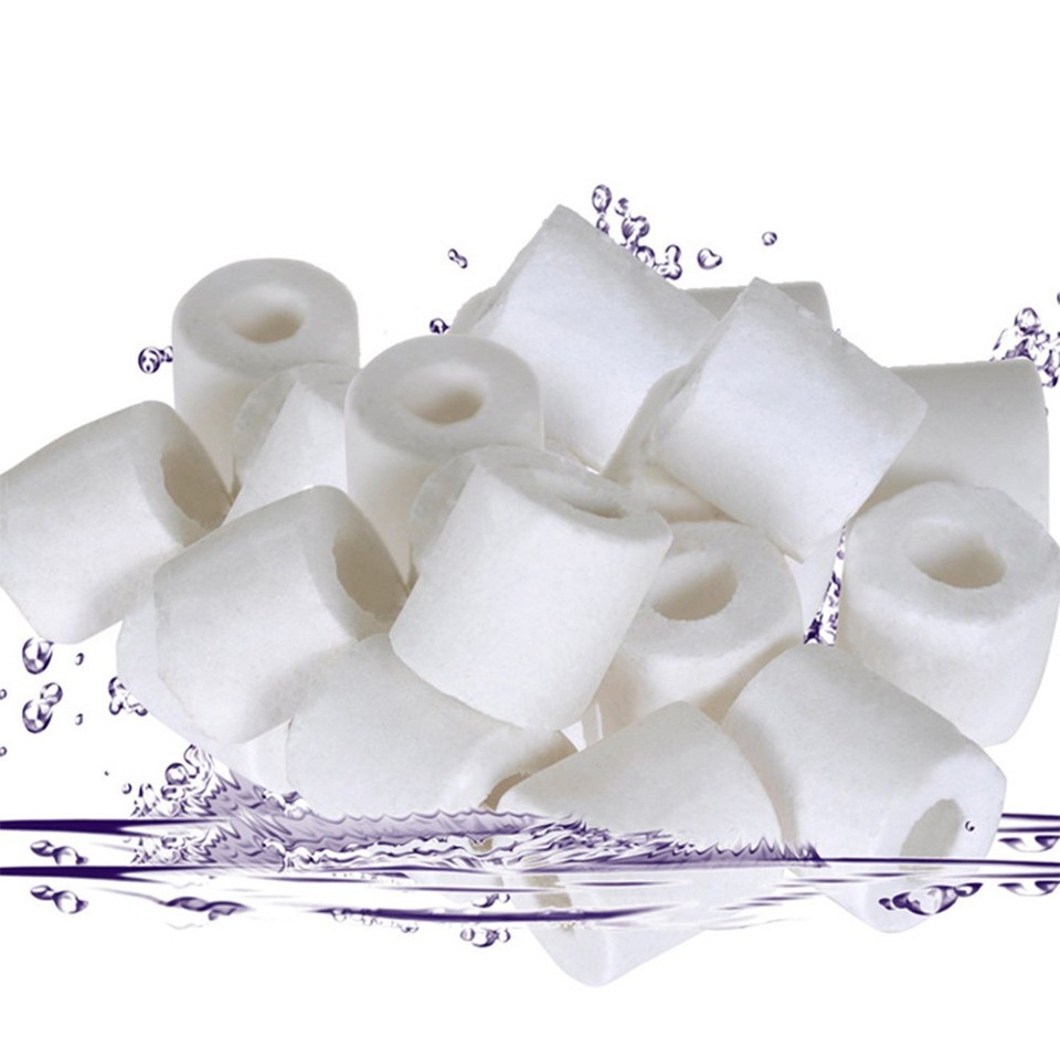 Ceramic Filter Rings Fish Tank Accessory Aquarium Bio Balls Media ...