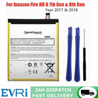OEM New Battery For Amazon Fire HD 8" 7th / 8th Gen SX0340T SX034QT ...
