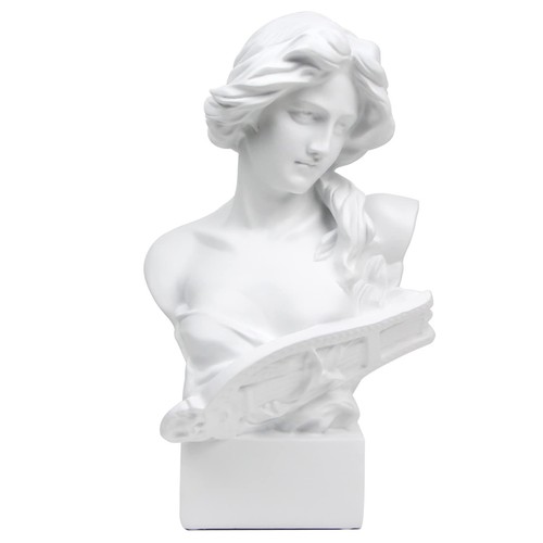 Greek Statue of Musical Goddess, Classic Roman Head Bust Greek ...