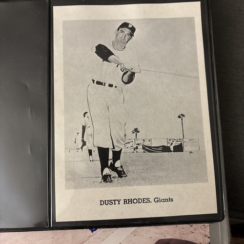 Dusty Rhodes Giants team issued jay Publishing 1972 old timers day ex+ ...