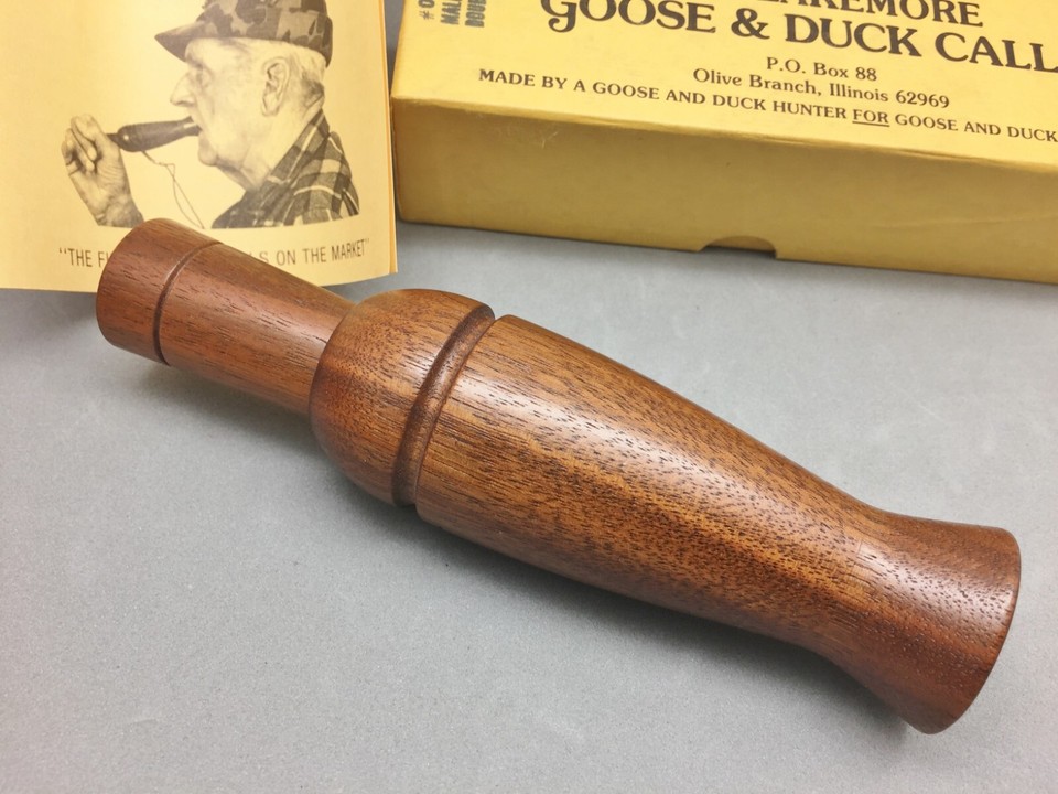 Jim Blakemore #006 Mallard Duck Double Reed Call w/ Box, Papers Olive ...